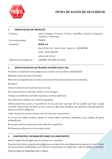 Fichas de Seguridad · RESOL Fichas