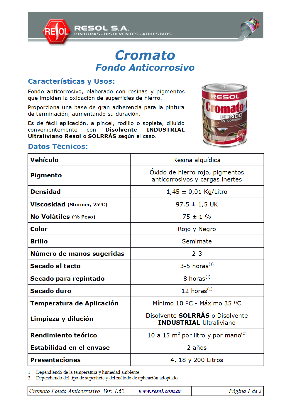 Inicio · RESOL Fichas