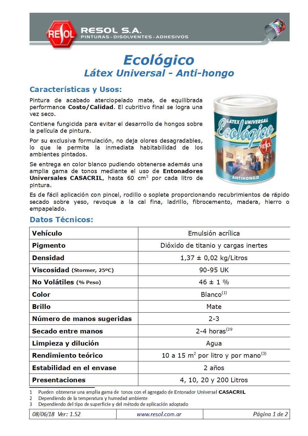 Inicio · RESOL Fichas