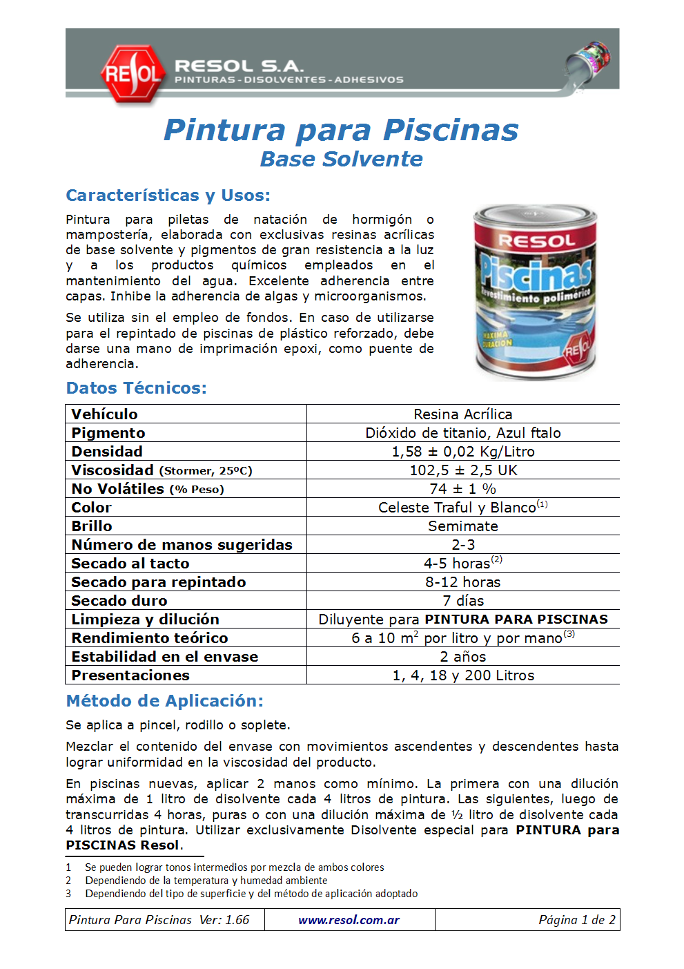 Inicio · RESOL Fichas